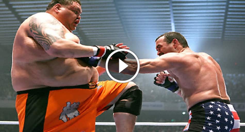 MMA legend vs GIGANTIC 6'8 500lb sumo wrestler